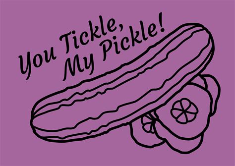 You Tickle My Pickle Digital Download Png Svg Dxf Jpeg