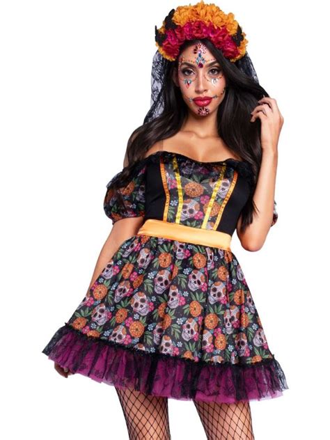 Sexy Dia De Los Muertos Jurkje Feestkledingnl