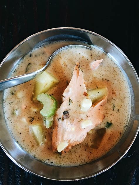 Corn Salmon Chowder Recipe Reluctant Entertainer