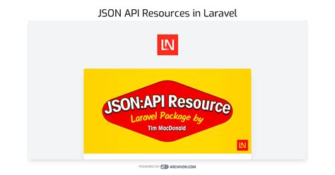 Json Api Resources In Laravel