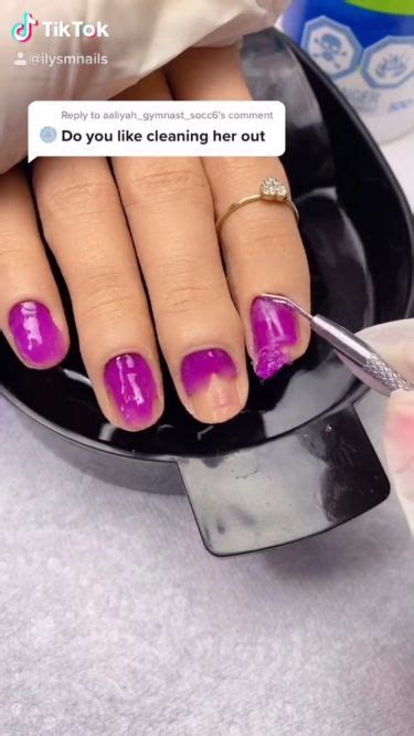 Deep Cleaning Out The Cuticles Cringe Warning Fake Oddly Satisfying