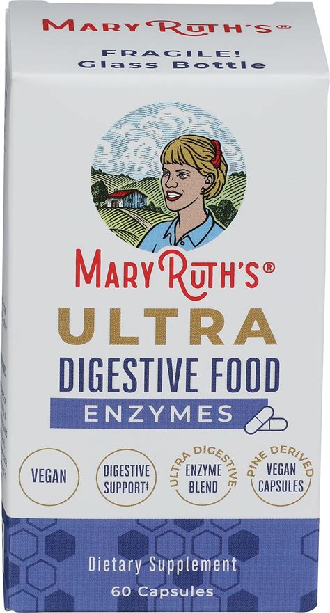 Mary Ruths Ultra Digestive Food Enzymes Capsules 60 Ct