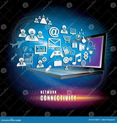 Network Connectivity Concept Vector Stock Vector Illustration Of Element Modern 43714281