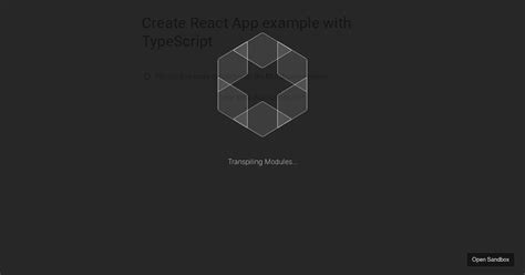 Create React App With Typescript Codesandbox