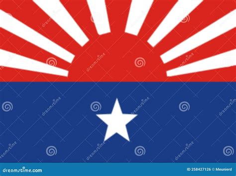 Glossy Glass Flag Of Karen National Liberation Army Myanmar Stock