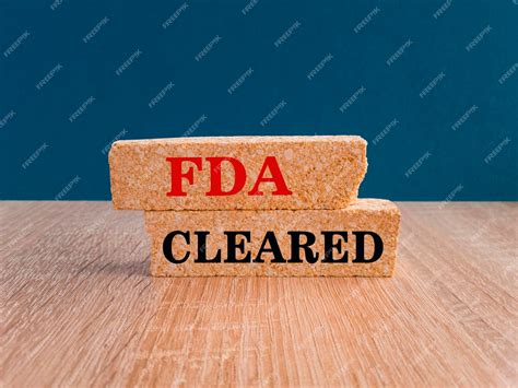 Premium Photo Fda Food Drug Administration Cleared Symbol Concept Red