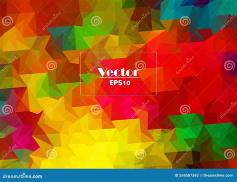 Vector Abstract Irregular Polygonal Background With Triangular Pattern