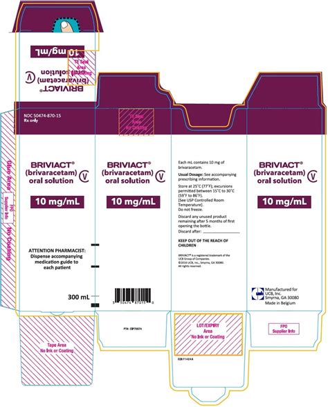 Briviact Package Insert Prescribing Information