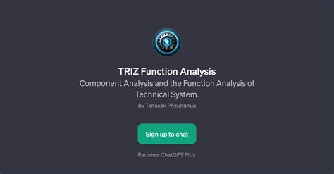 Triz Function Analysis Technical System Analysis Taaft