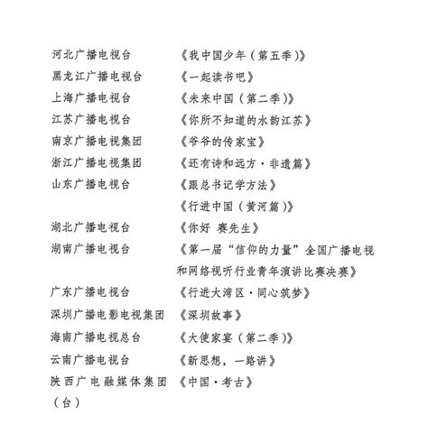 广电总局公布：2023年第三季度广播电视创新创优节目 Ad广告之家网