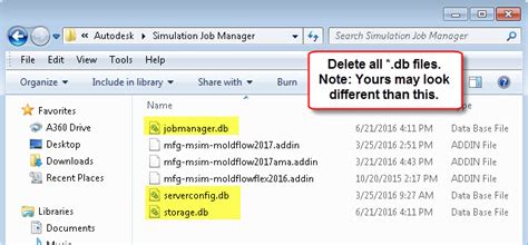 如何重置simulation Job Manager For Moldflow的数据库和缓存文件