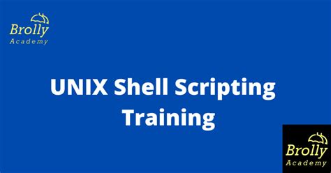 Best Unix Shell Scripting Training In Hyderabad Online Training