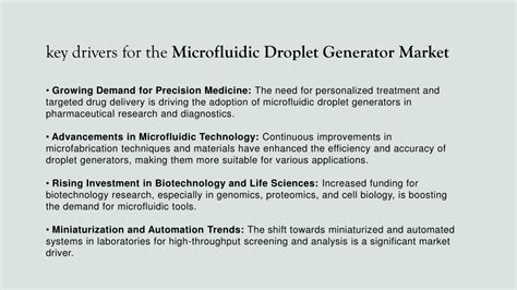 Ppt Microfluidic Droplet Generator Market Latest Trends