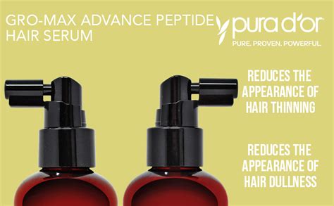 Pura Dor 338 Oz Gro Max Advanced Peptide Hair Serum New