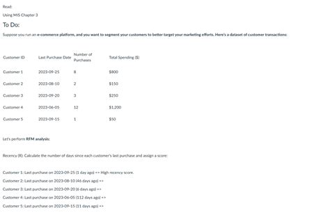 Solved Read Using Mis Chapter To Do Suppose You Run An Chegg
