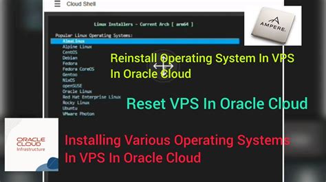installing operating systems in vps in oracle cloud reset vps