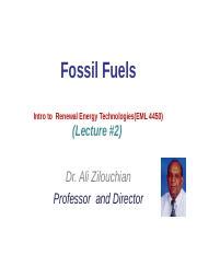 Overview Of Fossil Fuels And Energy Technologies In Lecture Course Hero