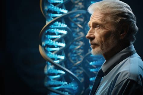 Premium Ai Image Dna Structure Chains Healthy Modification Youth And Immortality Generative Ai