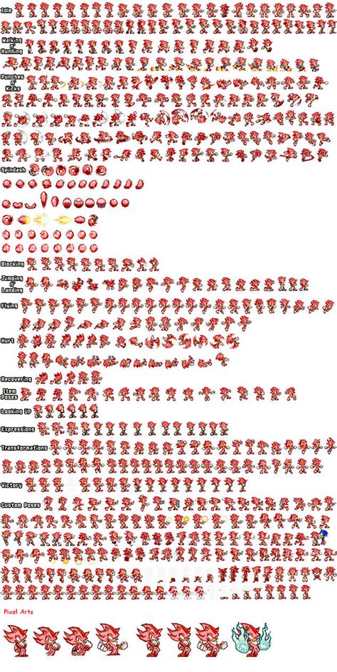 Hyper Shadow Sprite Sheet By Ultrasonicultimate On Deviantart