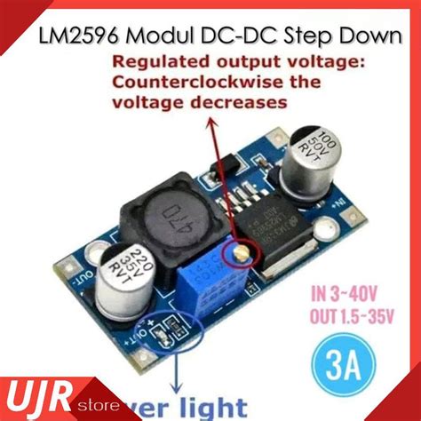 Jual Penurun Tegangan Lm 2596 Modul Dc Dc Step Down Kit Lm2596