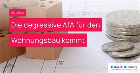 degressive AfA für den Wohnungsbau kommt BRATEK Immobilien
