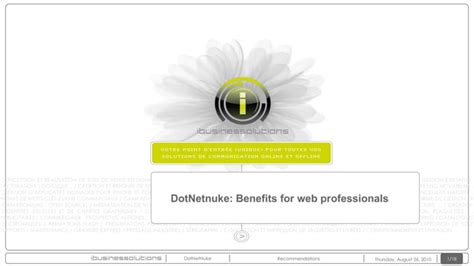 Dotnetnuke Cms Benefits For Web Professionals Ppt