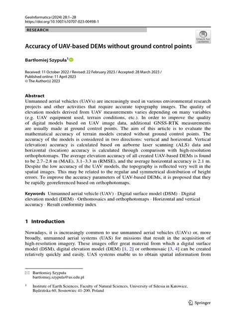Jurnal Akurasi Uav Dem Tampa Gcp Pdf Root Mean Square Deviation Topography