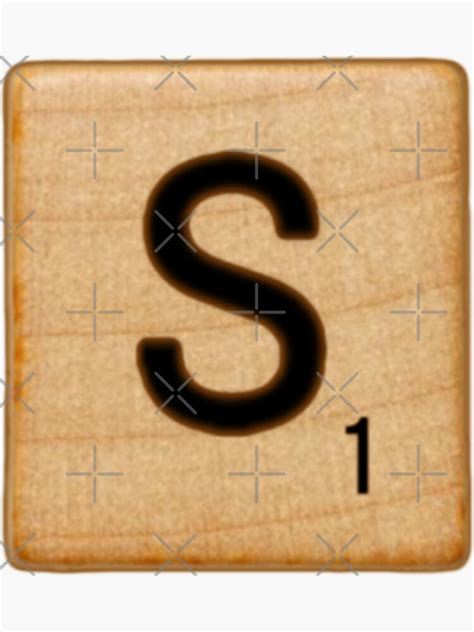 Scrabble Tile Letter S Initial S Sticker For Sale By Rstybcktwkshp