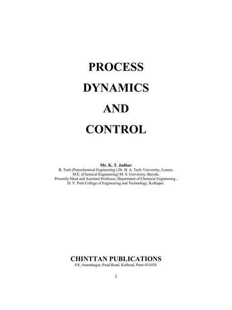Process Dynamics And Control Pdf