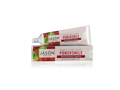 Jason Powersmile Whitening Fluoride Free Toothpaste Cinnamon Peppermint 6 Oz Ingredients And