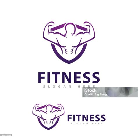 체육관 로고 디자인 템플릿 피트니스 클럽 크리에이티브 심볼 개념에 대한 스톡 벡터 아트 및 기타 이미지 개념 개념과 주제 건강한 생활방식 Istock