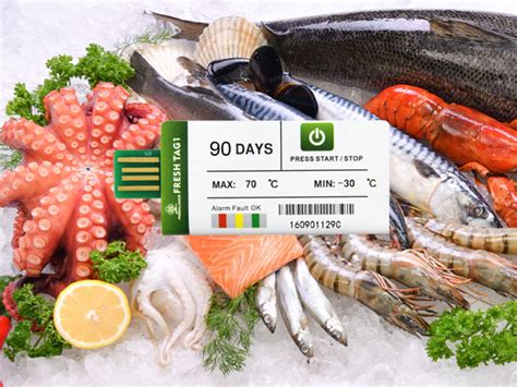 30 Day Seafood Disposable Temperature Recorder Freshliance