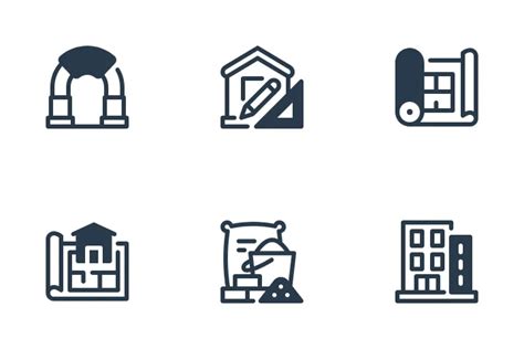 Architecture Icon Packs Logos Symbols Free Download In Svg Png