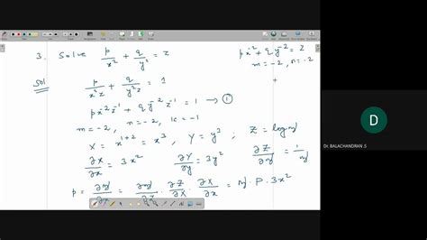 Pde Equation Reducible To Standard Types Class 3 Youtube