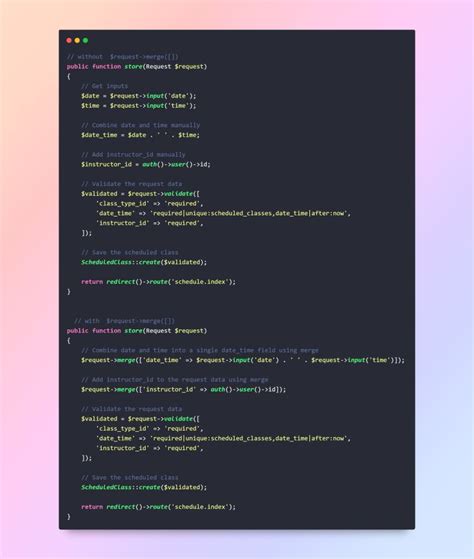 laravel webdevelopment php laraveltips cleancode efficiency