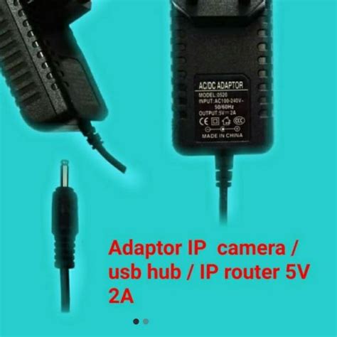 Jual Mall Adaptor Cctv Ip Camera 5v 2a Jack Dc 35mm Shopee