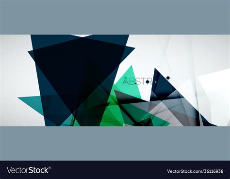 Geometric Abstract Background Color Triangle Vector Image