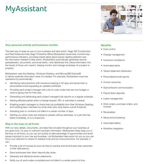 Myassistant For Sage 300cre Aktion Associates