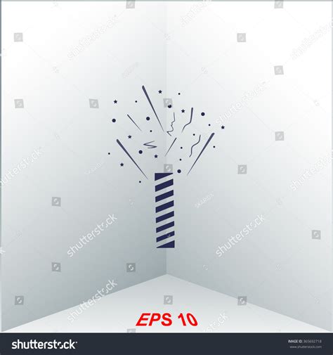 Firecracker Fireworks Popping Vector Icon Stock Vector Royalty Free