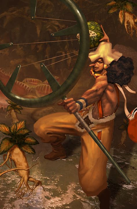 Young Street Usopp One Piece Highres 1boy Carnivorous Plant Hat