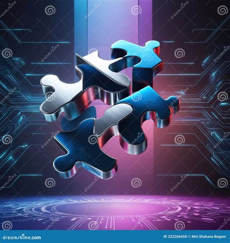 Api Integration Pieces Api Integration Pieces Stock Illustration