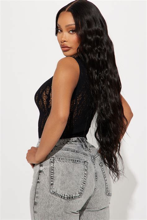 Baddie Fever Seamless Bodysuit Black Fashion Nova