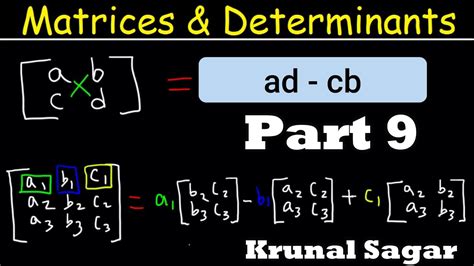 Unit 2 Determinants And Matrices Part 9 Basic Mathematics 3300001 Diploma Engineering Youtube