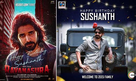 Sushants First Look Poster From Ravi Tejas Ravanasura Is Out