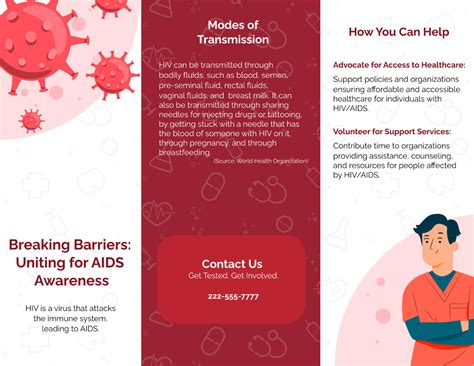Free Aids Awareness Brochure Template To Edit Online