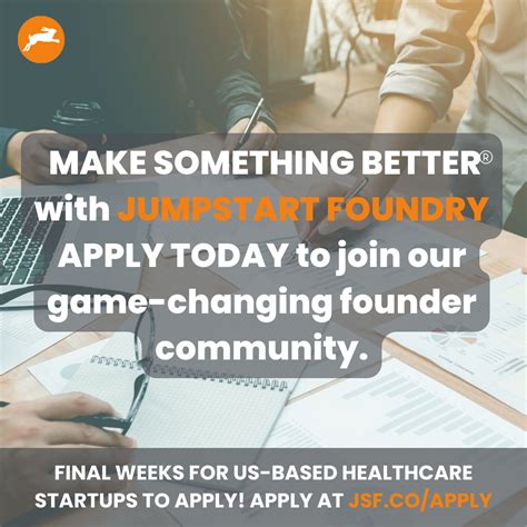 Jumpstart Foundry On Linkedin Healthcareinnovation Startupfunding