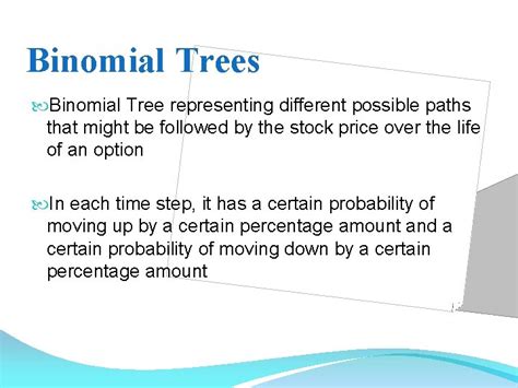 Chapter Binomial Trees Outline A OneStep Binomial