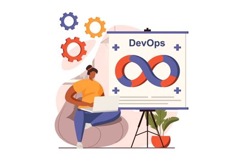 Devops Process Concept Royalty Free Vector Image