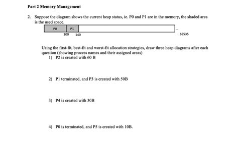 Solved Part 2 Memory Management 2 Suppose The Diagram Shows