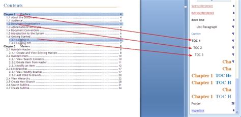 Updating And Formatting Table Of Contents Ms Word Know How